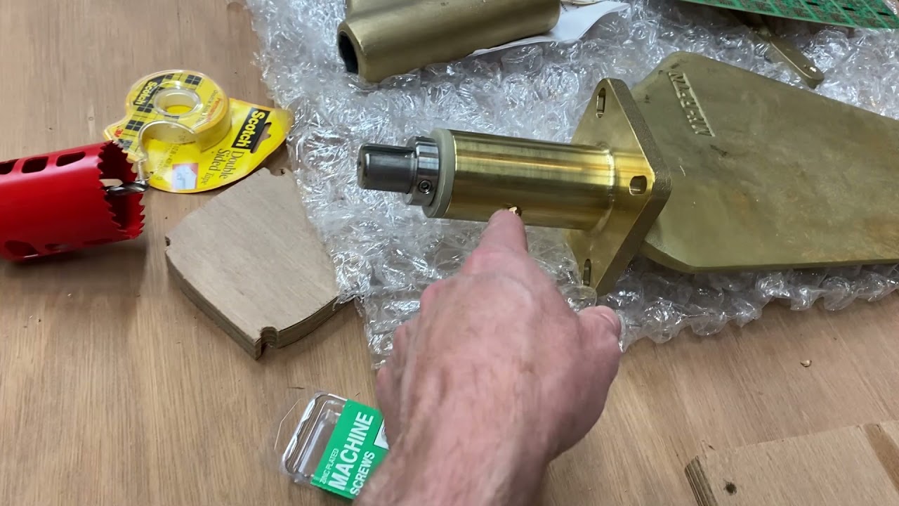 installing the rudder part 1 - YouTube