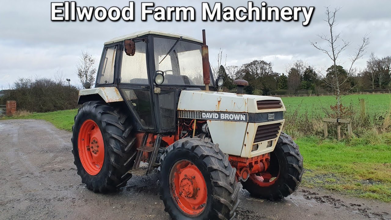 David brown 1490 tractor 4wd Ellwoodfarmmachinery.co.uk - YouTube