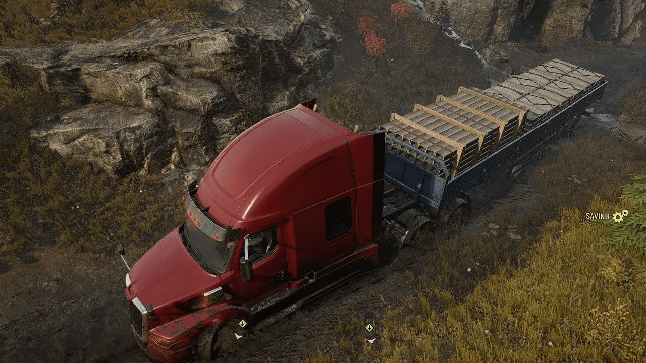 SNOWRUNNER: Bridge Reconstruction mission Map : Black River ) - YouTube