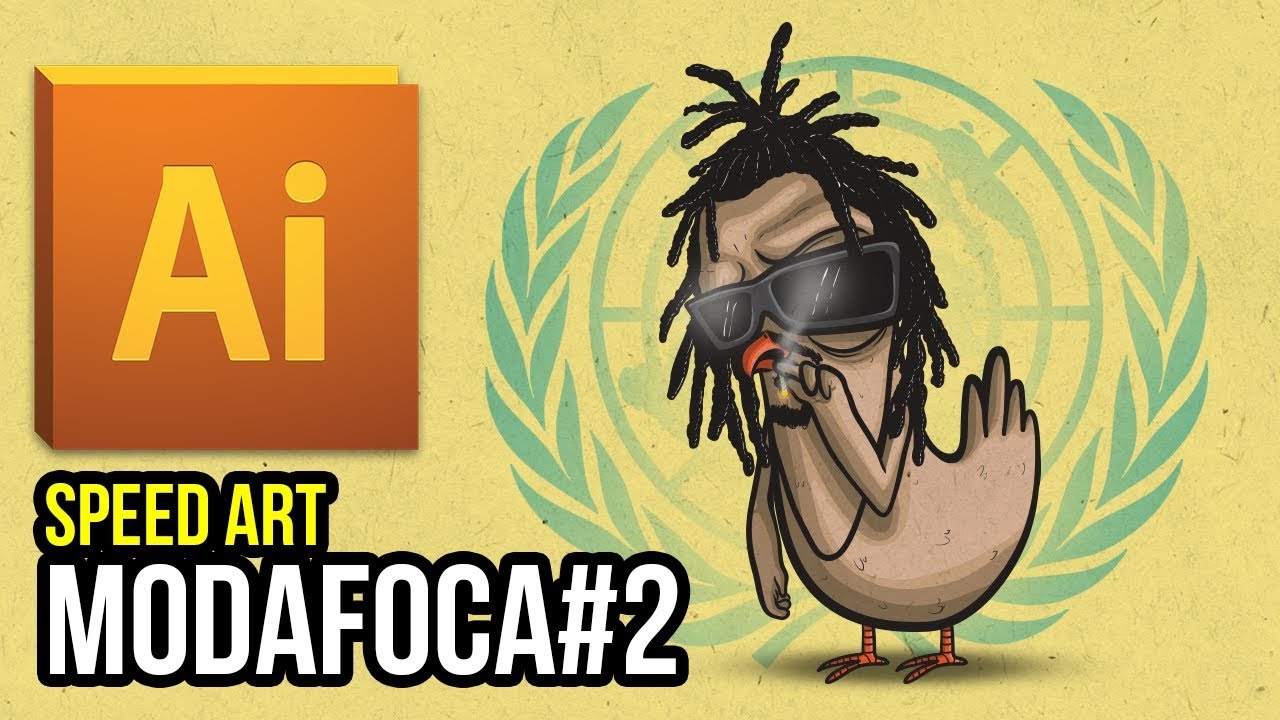 Speed Art MODAFOCA#2 no Illustrator - YouTube