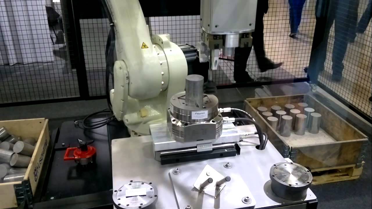 Part handling robot - 3D machine vision - YouTube