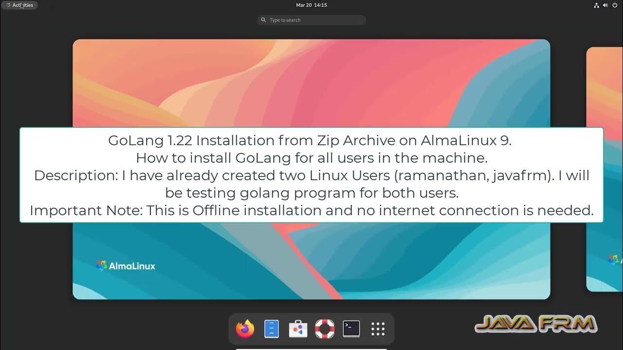 How to install golang 1.22 on AlmaLinux 9 from zip archive - GO 1.22 ...