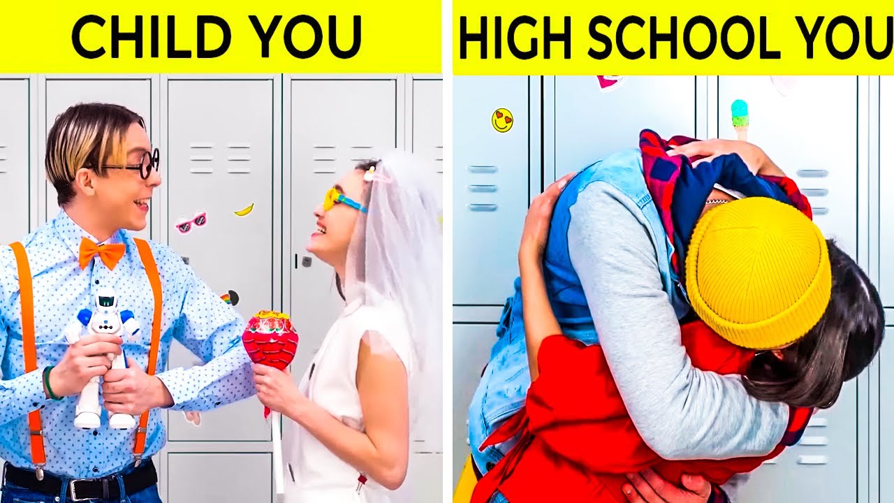 AWKWARD CHILD YOU VS HIGH SCHOOL SITUATIONS || Genius School Hacks by ...