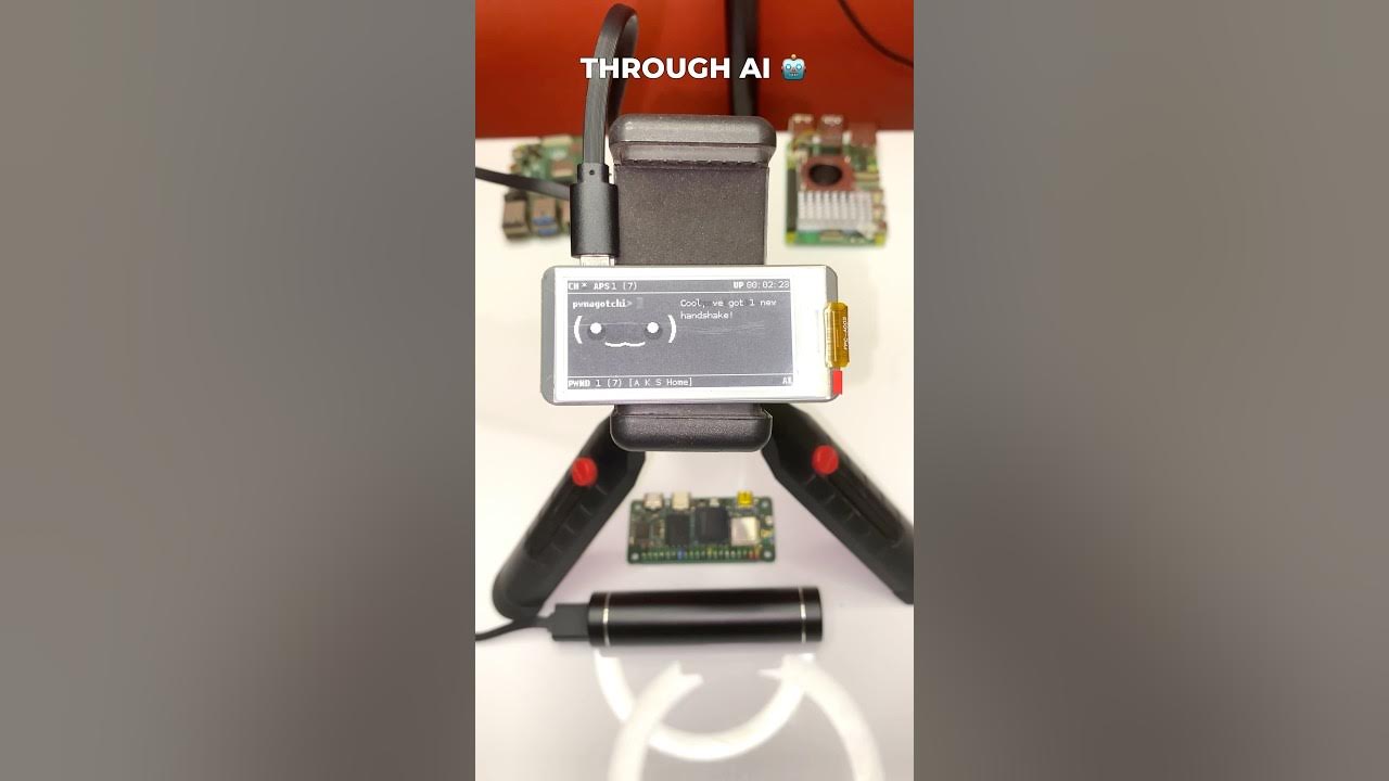 World’s Smallest WiFi Hacking Computer Pwnagotchi using Raspberry Pi #shorts #gadgets #tech ...