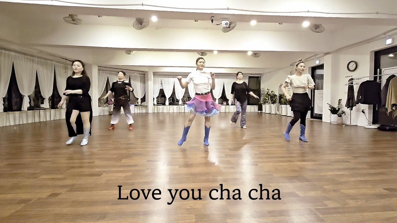 Love you cha cha line dance - YouTube