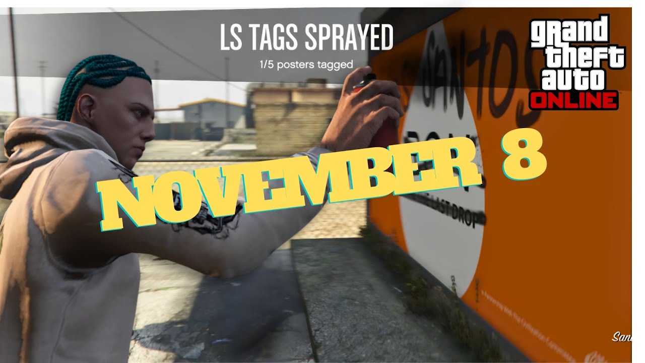 LS TAGS LOCATIONS NOVEMBER 8 IN GTA ONLINE - YouTube
