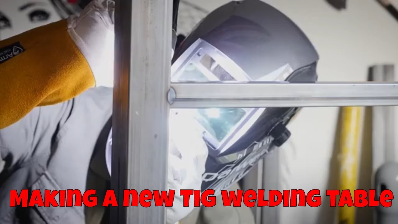Making a new tig welding table - YouTube