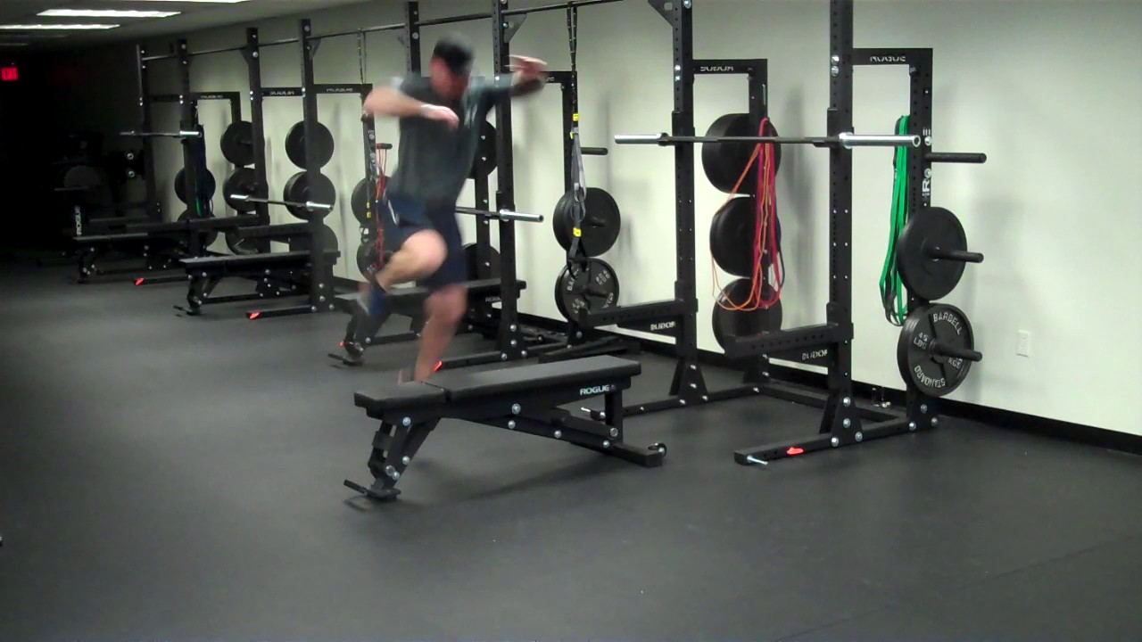 SINGLE LEG BENCH HOP - YouTube