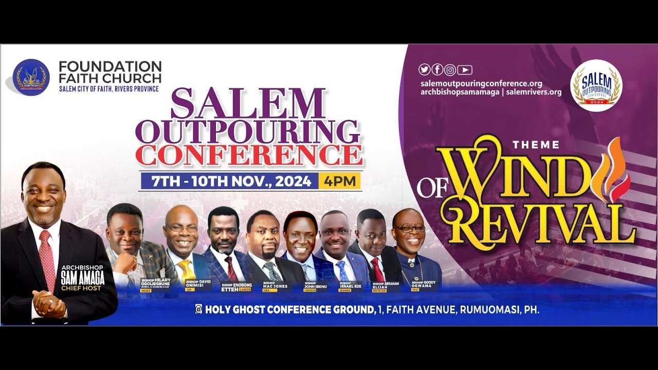 Salem Outpouring Conference 2024 || The Wind Of Revival || 10 Nov, 2024 ...