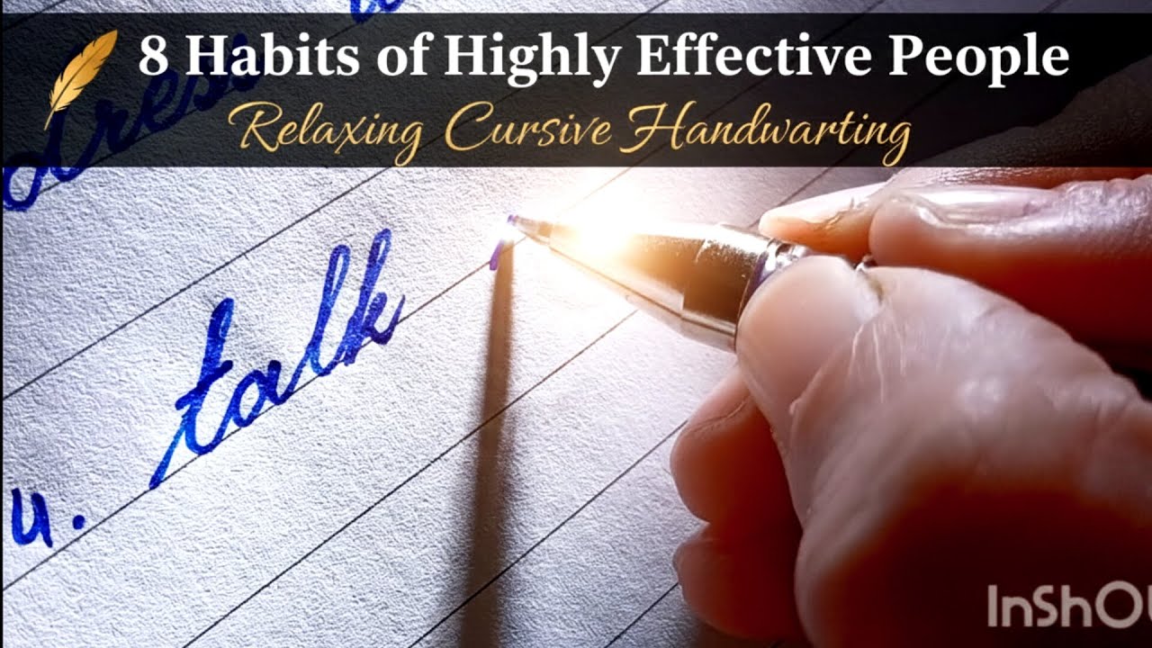 Relaxing Cursive Practice to Improve Handwriting | 8 Inspirational ...