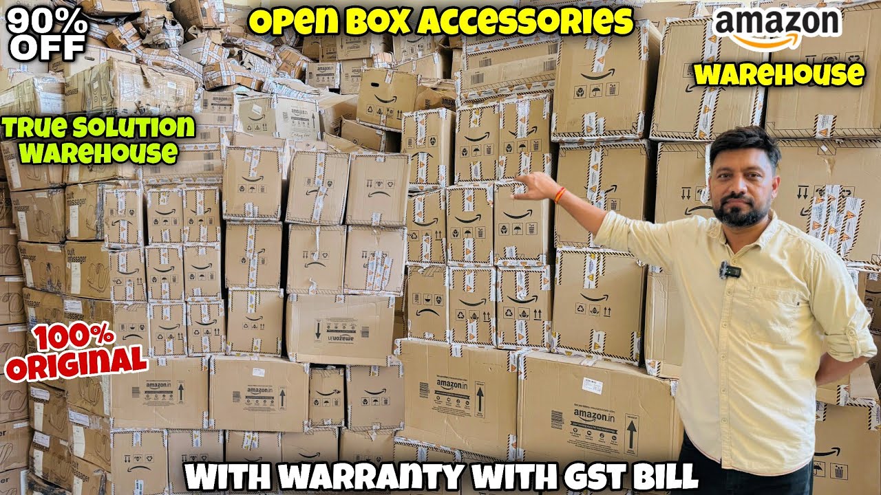 Open Box Accessories warehouse| With Warranty with gst bill| 90% Off | True Solution| Dl84vlogs ...