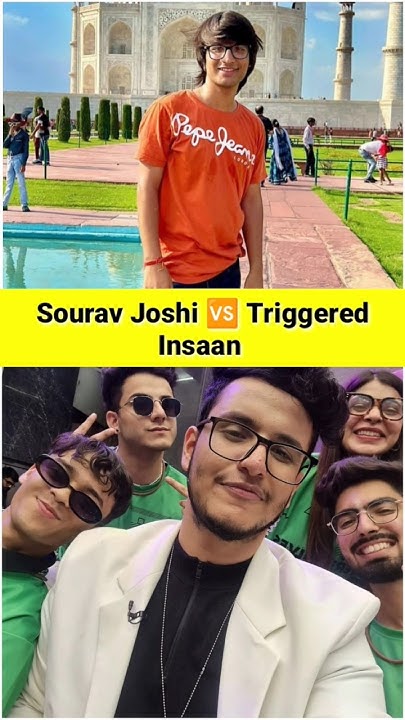 Sourav Joshi 🆚 Triggered Insaan Comparison #shorts #ytshorts #souravjoshi #triggeredinsaan - YouTube