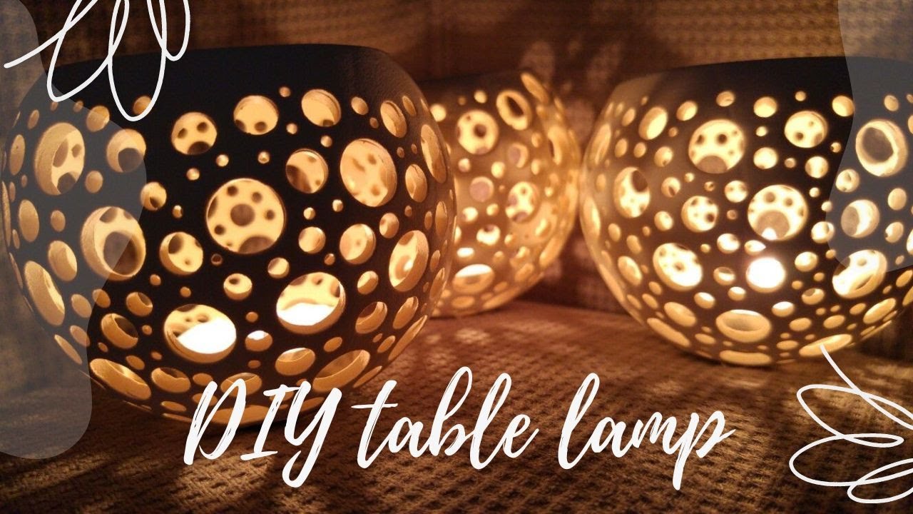 Table Lamp Making | Easy Home Made Lamp Idea | DIY Project - YouTube