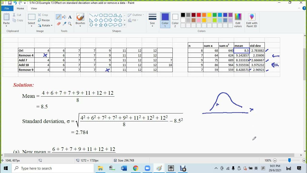 5 F4 C8 Example 13 Effect on standard deviation when add or remove a ... 5 F4 C8 Example 13 Effect on standard deviation when add or remove a ...
