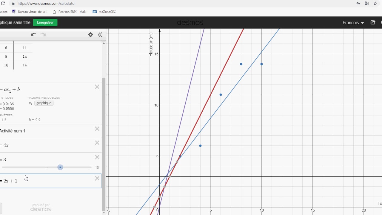 Desmos (Utilisation, tutoriel, initiation) - YouTube