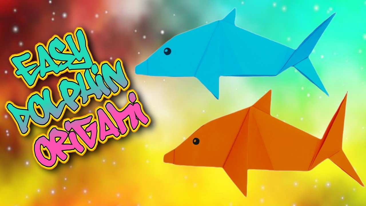 How To Make An Easy Paper Dolphin Origami Step By Step For Kids ...