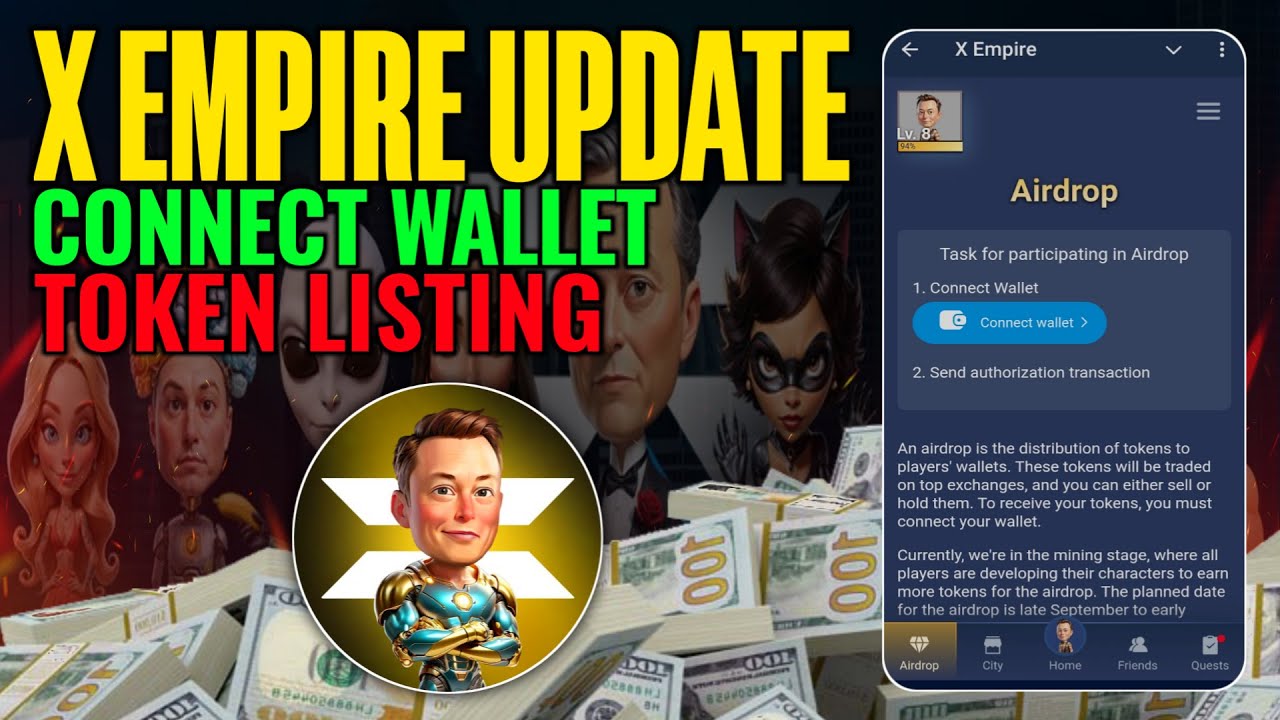 X Empire Ton Wallet Connect Process | X Empire Token Listing Update | X ...