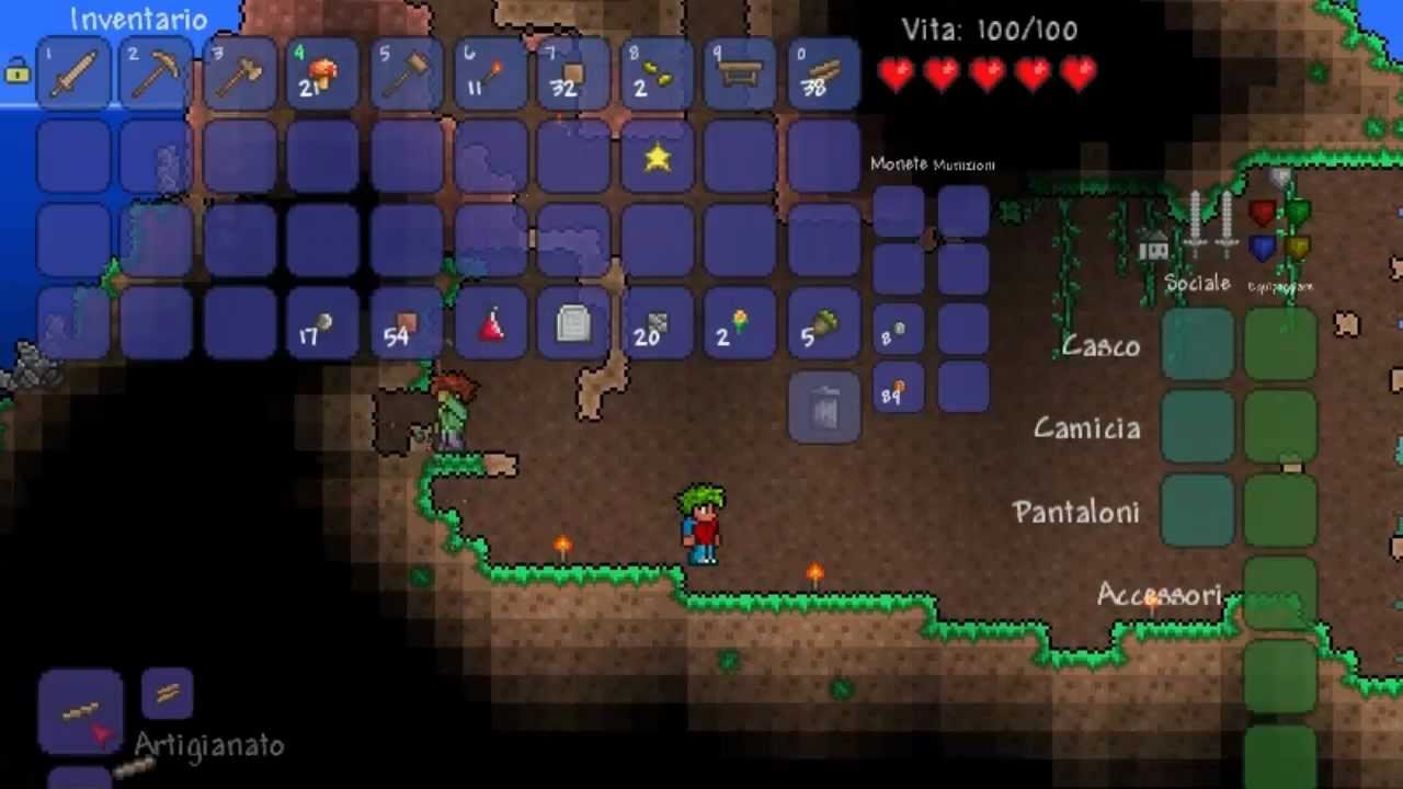 Terraria Let's Play CO-OP + Claudia's Commentary #2: Ma è Ronco!! - YouTube