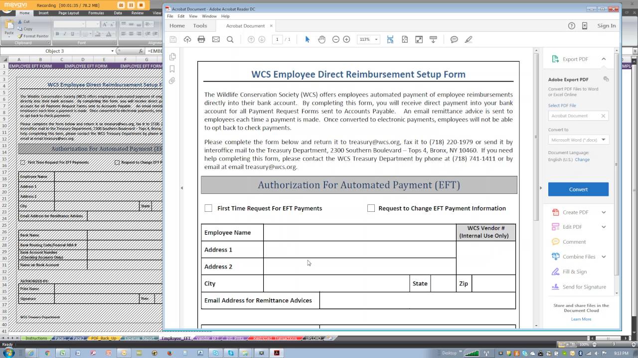 WCS Payment Request Form: Banking Instruction Changes - YouTube