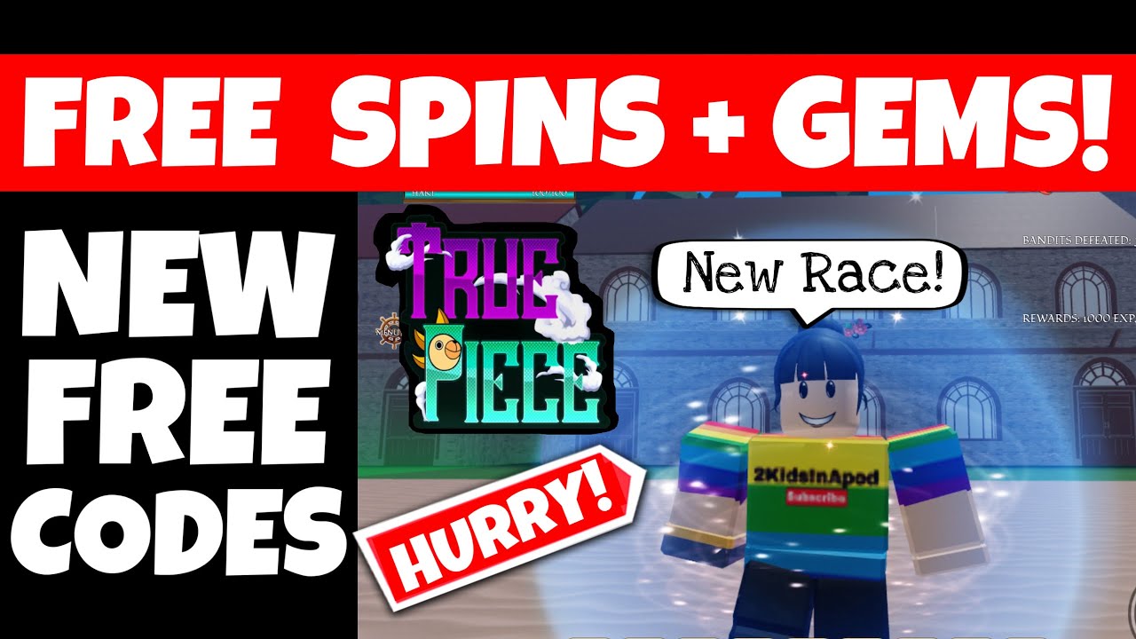 *NEW* FREE CODES TRUE PIECE get Free Race Spins + Free Perk Spins ...