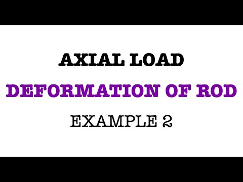 Axial Load | Deformation of Rod | Example 2 - YouTube