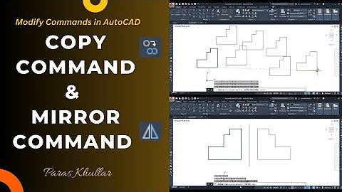 Modify Commands in AutoCAD - YouTube