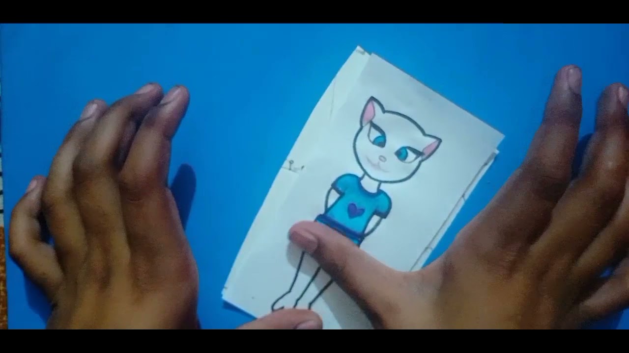 How to make paper Angela and her dress and hair😍😍 - YouTube