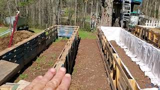 Pallets & hoop raised garden beds hougleculture pt7