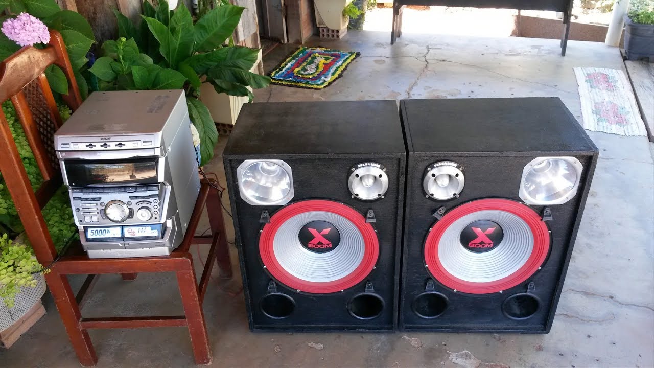 Sony Grx 9900 tocando em lugar aberto com as caixas do gtr88 - YouTube