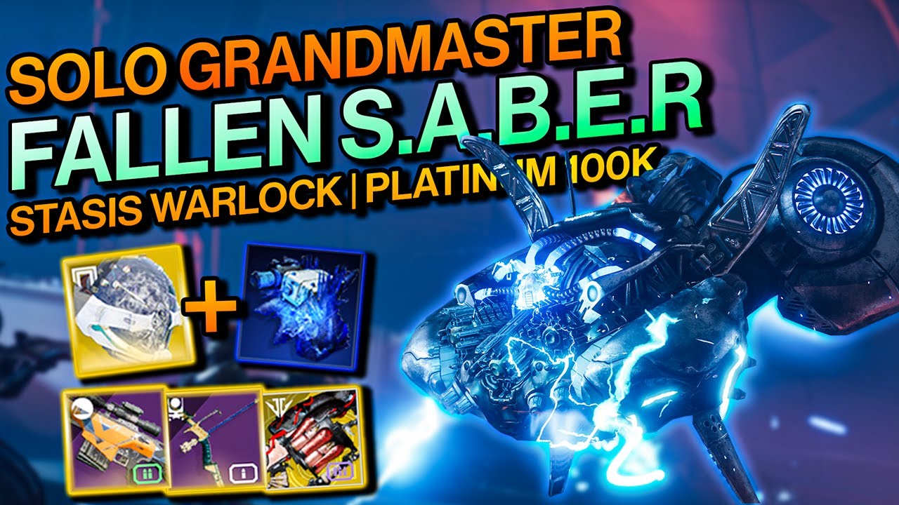 Destiny 2: Solo GRANDMASTER Fallen SABER Nightfall - WARLOCK STASIS ...
