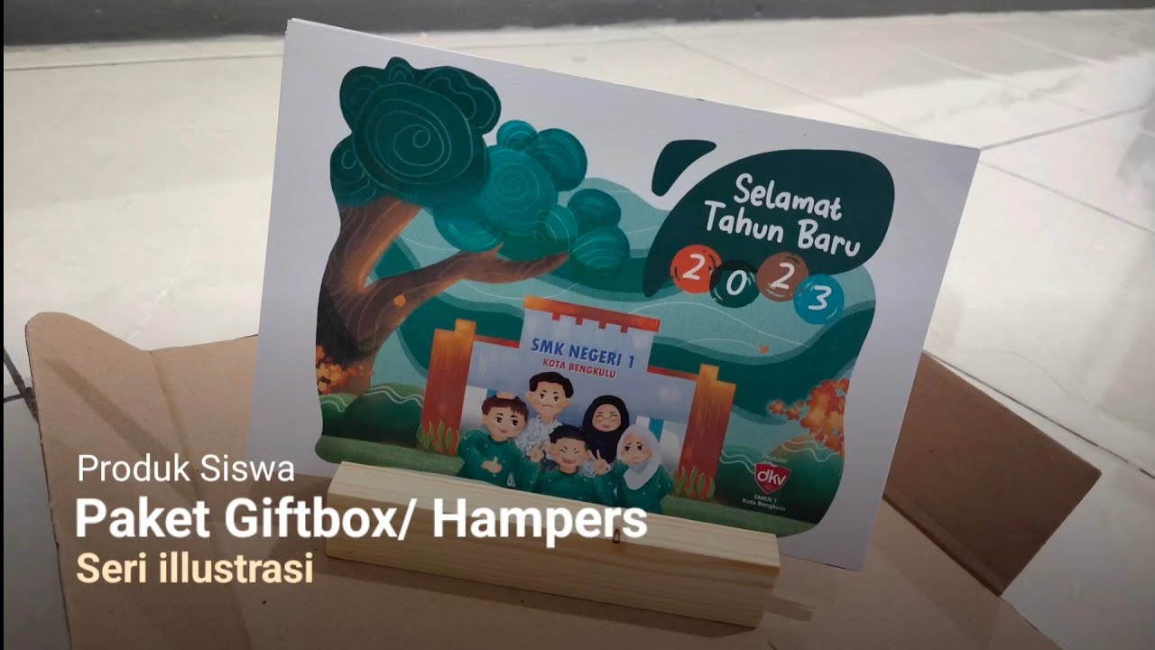 Produk Siswa Progli. DKV - Giftbox/ Hampers seri ilustrasi - YouTube
