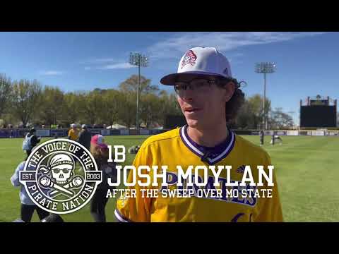 ECU First Baseman Josh Moylan after the sweep over Missouri State ...
