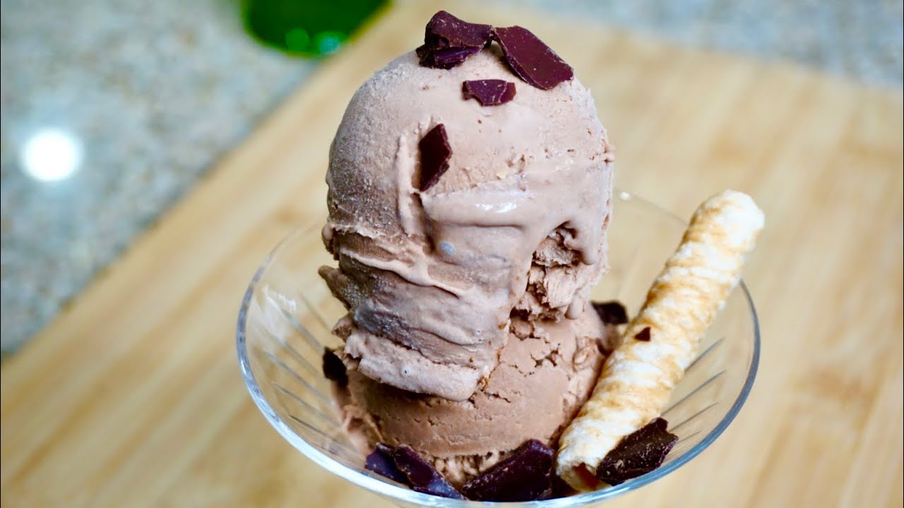 NIEVE DE CHOCOLATE FÁCILY SABROSA SOLO 3 INGREDIENTES! - YouTube