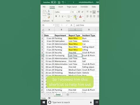 How to highlight cell shortcut in excel #exceltricks @LeilaGharani - YouTube