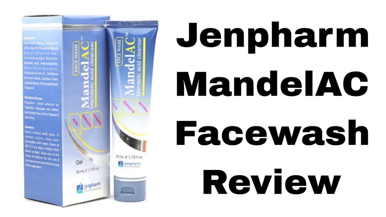 jenpharm Mandelac face wash review - YouTube