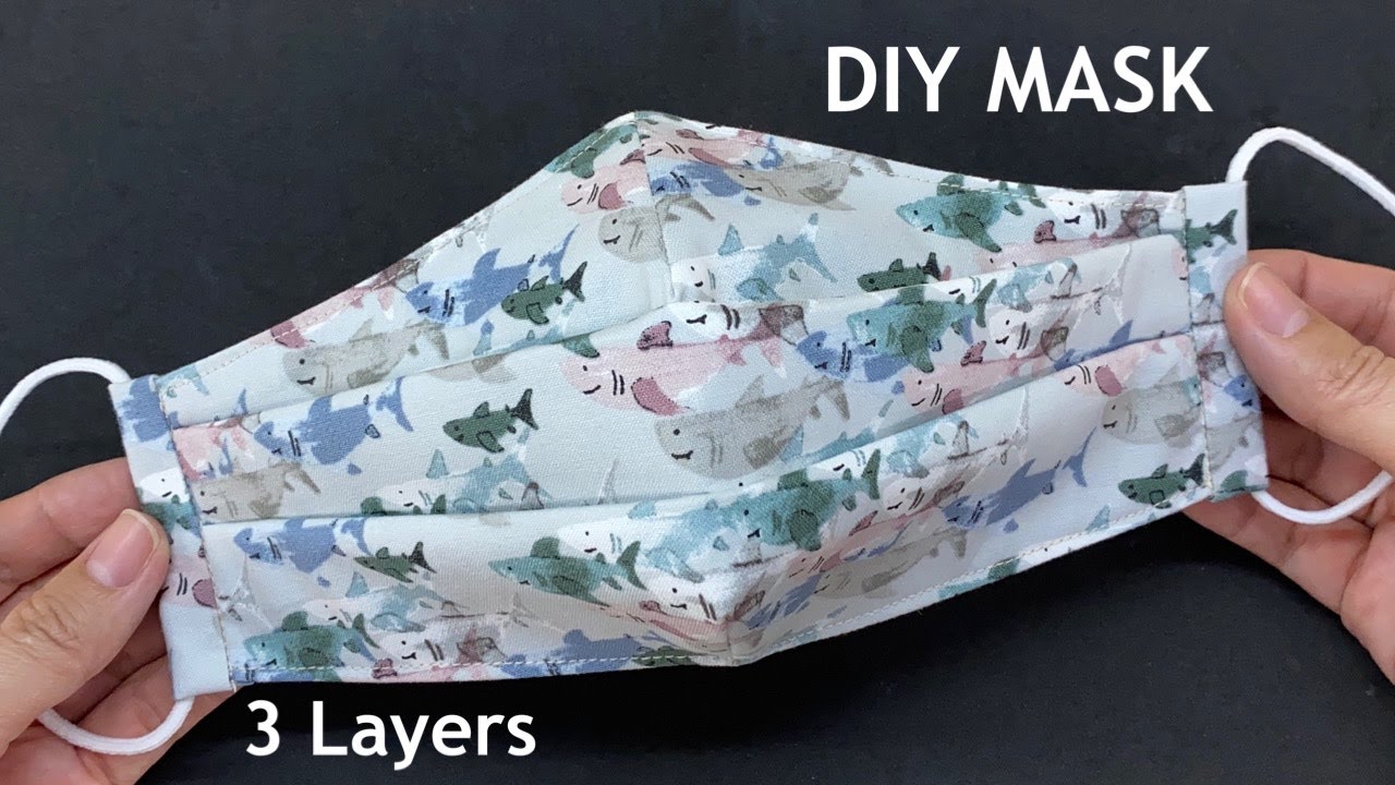 New Style 3 Layers Mask! Diy Breathable 3D Face Mask No Fog On Glasses ...