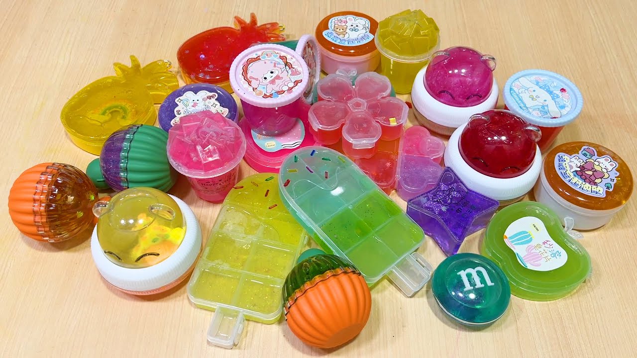 Learn Colors with SLIME ! Satisfying Slime Video #551 - YouTube