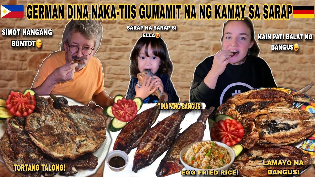 MY GERMAN FAMILY LOVES MY FILIPINO COOKING!DAING NA BANGUS,LAMAYONG ...