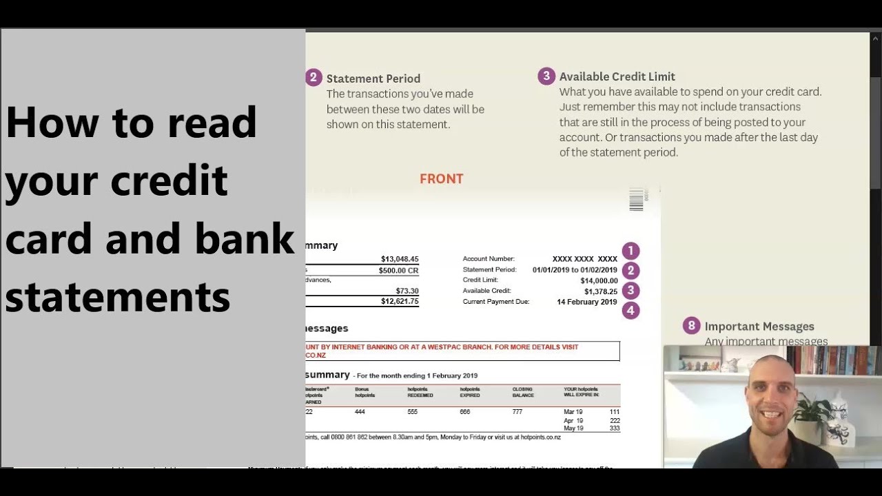 How to read your credit card and bank statements - YouTube