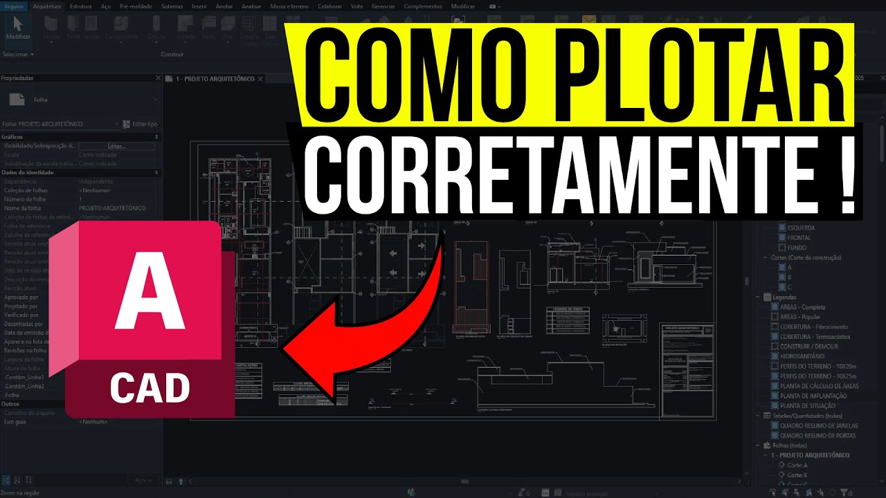COMO PLOTAR E FINALIZAR PROJETO ARQUITETÔNICO NO AUTOCAD - YouTube