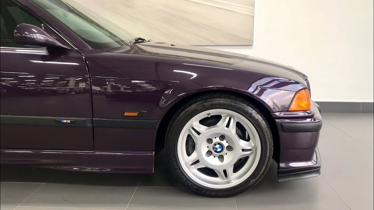 BMW E36 M3 In Violet Daytona - Walk Around - YouTube