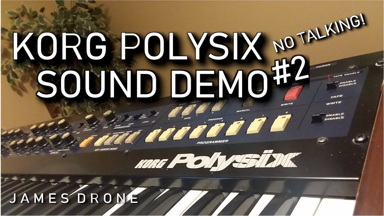 Korg Polysix Synthesizer Demo 2 - YouTube