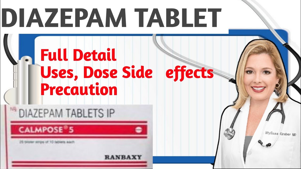 Calmpose 5 mg Tablet || Diazepam 5 Mg Tablet Diazepam Tablet Review Dose Uses - YouTube
