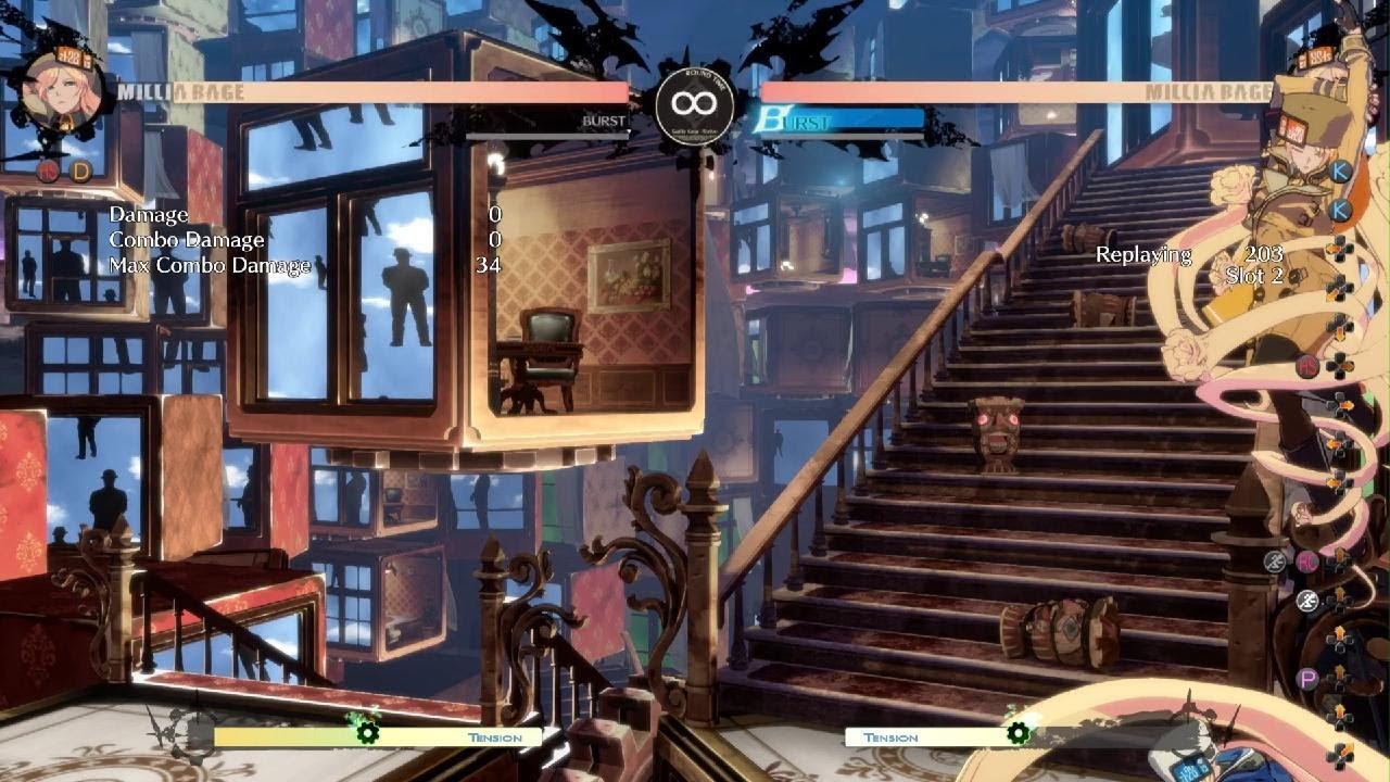 GGST Millia - RC BM Corner burst safe route - YouTube