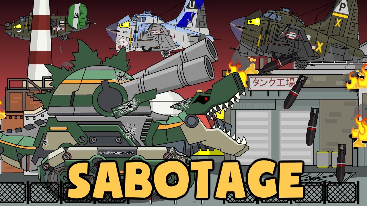 Sabotage at the Enemy’s factory - Cartoons about tanks - YouTube