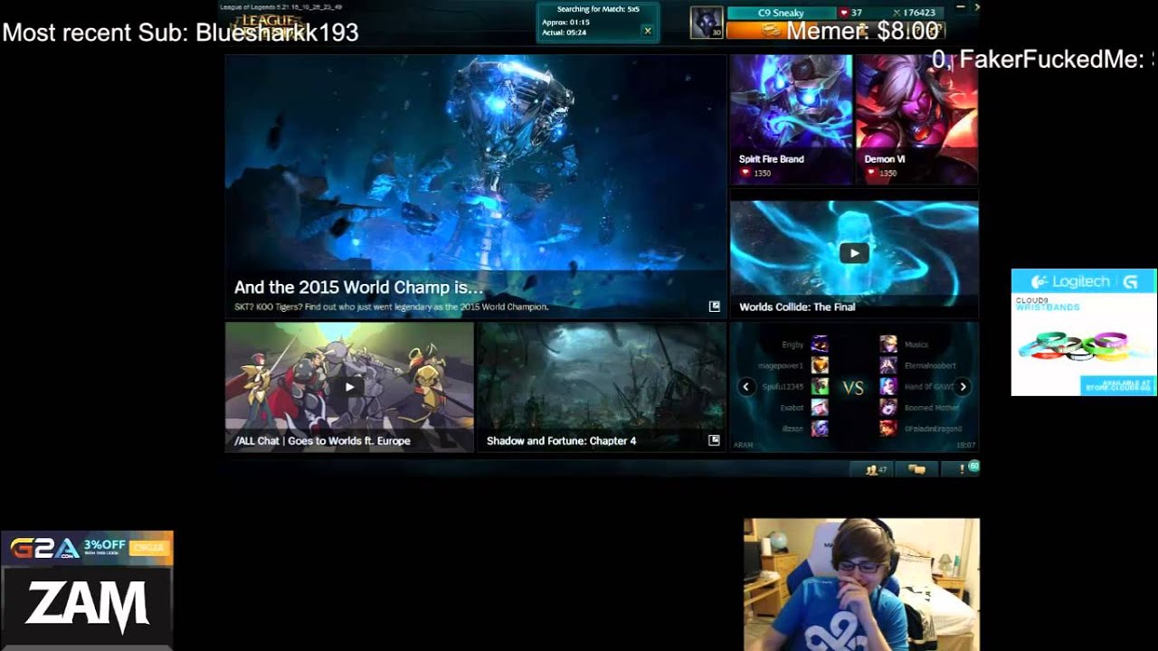 C9 Sneaky Gets Spooked Youtube