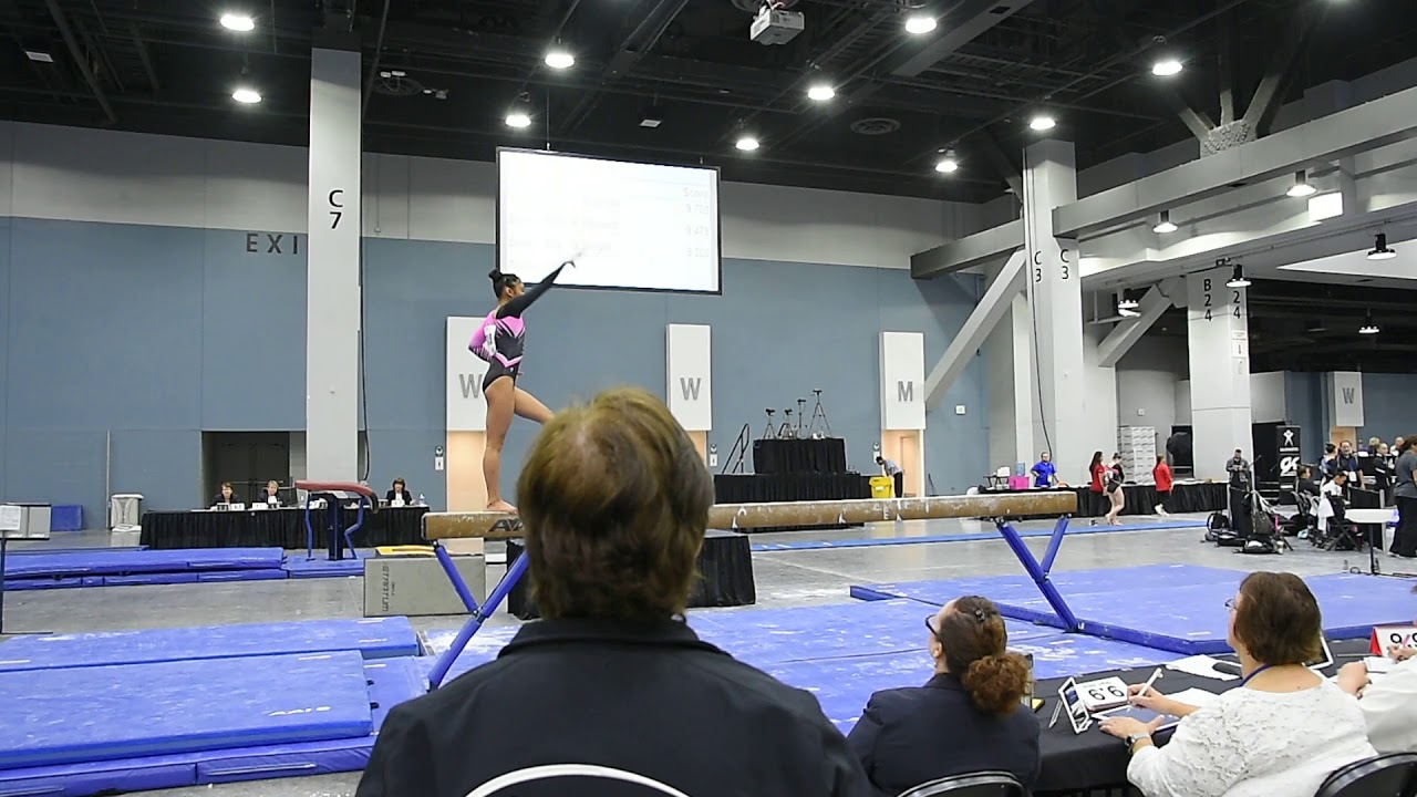 Isabel Mabanta - Balance Beam - 2018 Women's Junior Olympic National ...