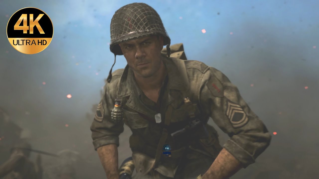 COD World War 2 | STRONGHOLD | 4K 60 FPS Ultra | NO HUD | RTX | Gaming ...