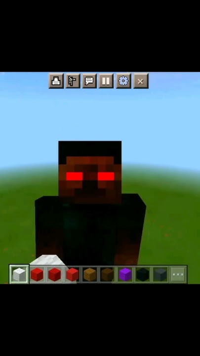 I build red Herobrine 👺|| my gaming logo💞|| #minecraft #shorts # ...