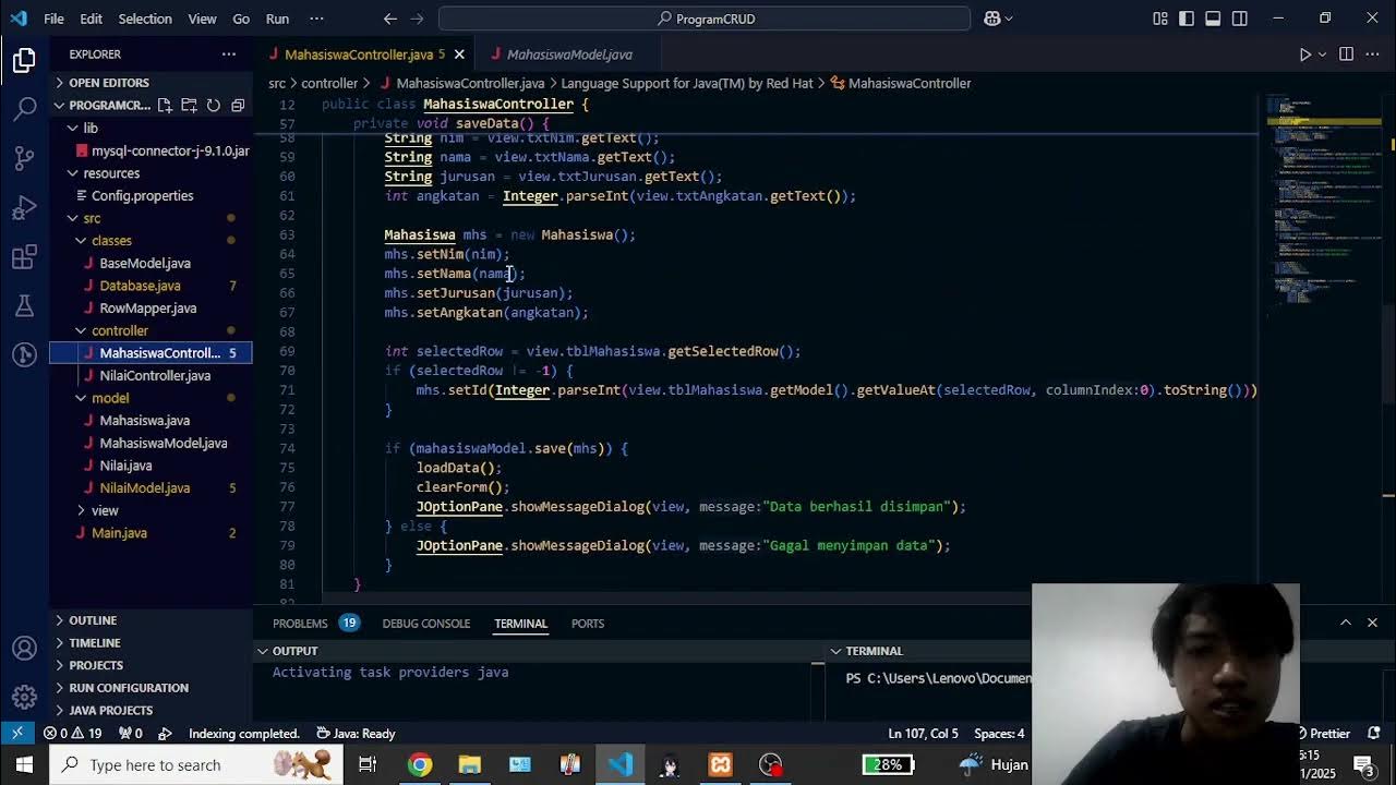 Program CRUD java - YouTube